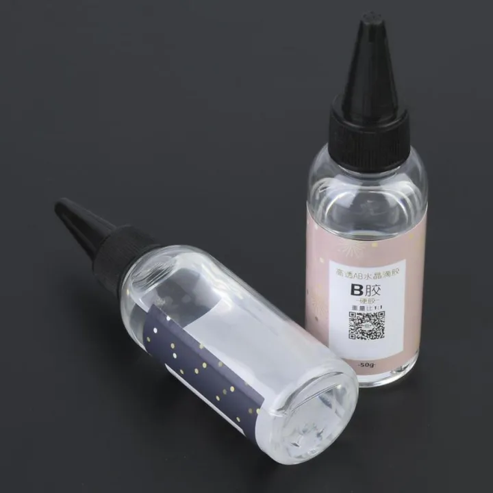Transparent Resin Hard Glue Crystal Glue AB Drop Glue Epoxy Resin Glue ...
