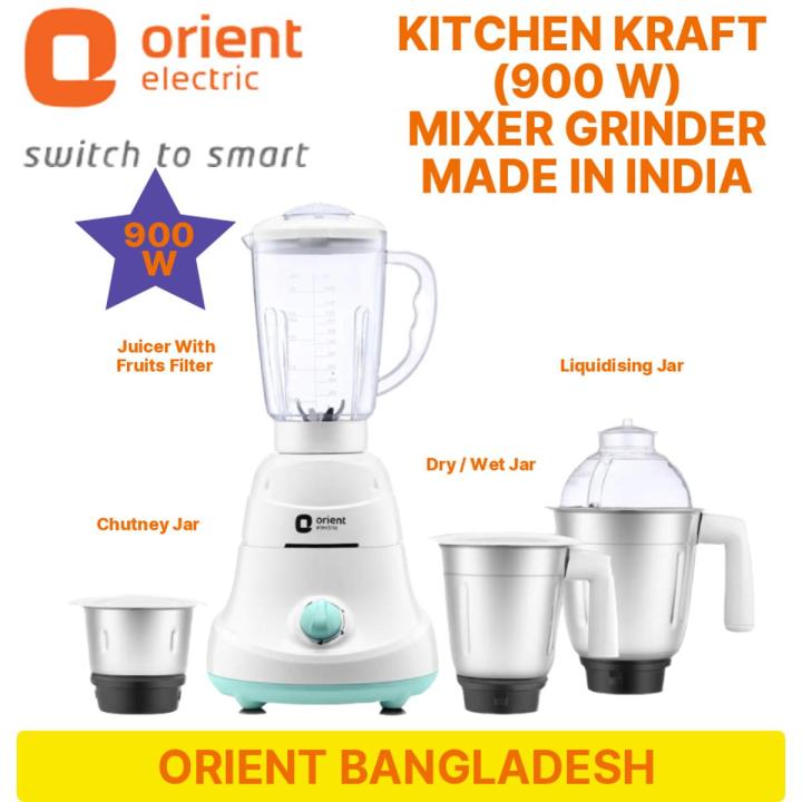 Orient Kitchen Kraft 900 Watts Mixer Grinder / Blender / Juicer (India ...