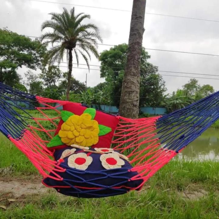Hand Made Dulna Adult Rope bed Hanging Dulna Use For All People Large ...