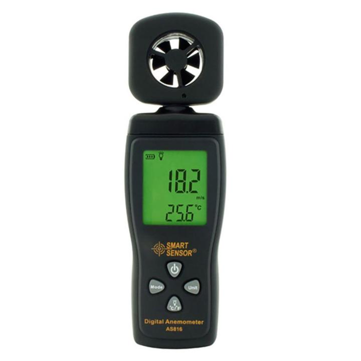 LCD Anemometer AS816 Air Velocity Anemometer Backlit Velocity ...