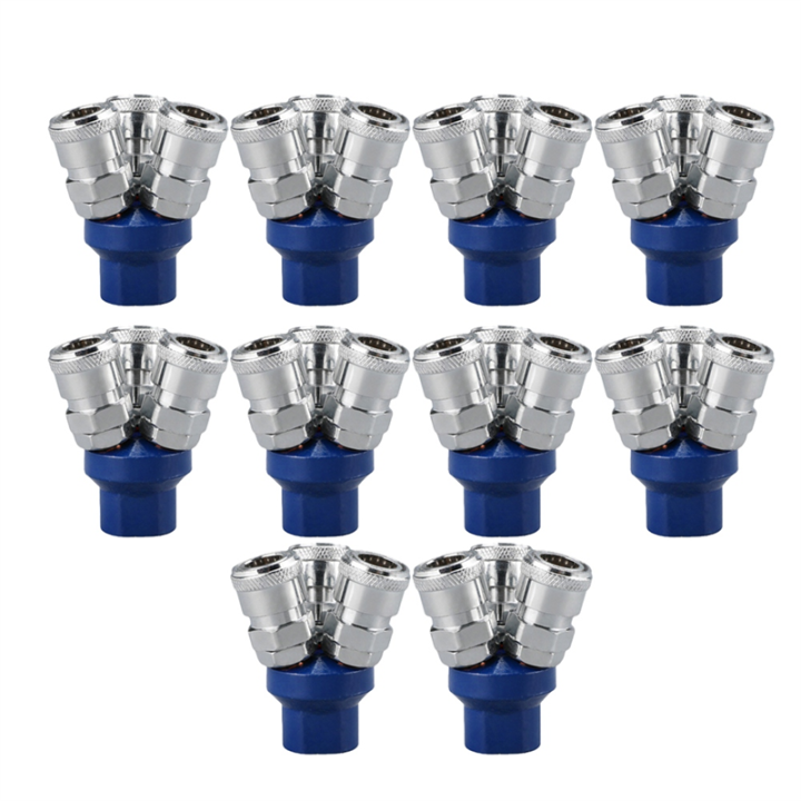 1Set Quick Connector Air Compressor 2 Way 3 Way Multi Hose Coupler ...