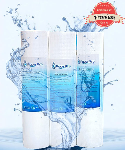 Water Purifier Aqua Pro Premium Quality PP Filter Cartridge Package of 3 Pieces. | Daraz.com.bd