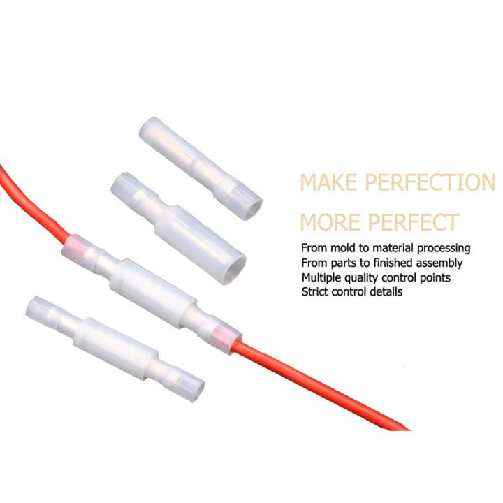 4pcs Male Female Connector Crimp Terminal Red Electrical Wire Terminals ...