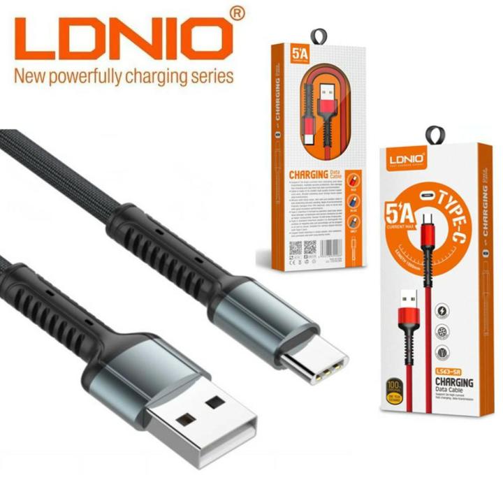 LDNIO LS63 5A USB for Type-C Fast Charging Data Cable | Daraz.com.bd
