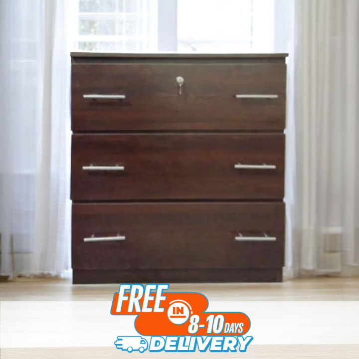 Furinno Tidur Simple 3 Tier Chest of Drawers for Home/Office ...