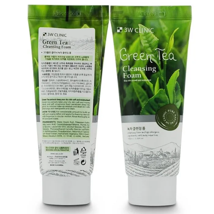 3w Clinic Green Tea Cleansing Foam- 100ml By NS Glamour Mart | Daraz.com.bd
