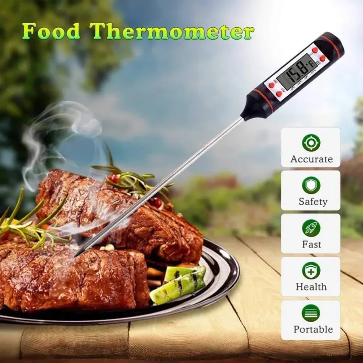 Digital Food Thermometer Probe Cooking Meat Kitchen Temperature BBQ ...