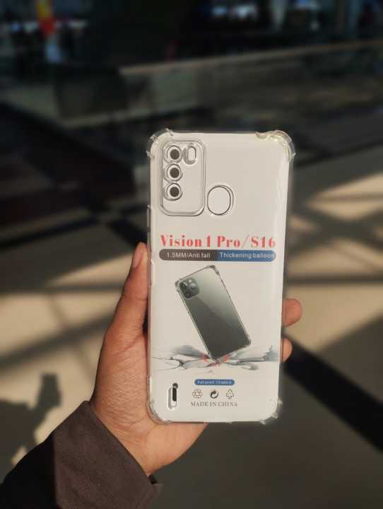 For Itel Vision 1 Pro Back Cover Soft Silicon Bumper Transparent Case ...