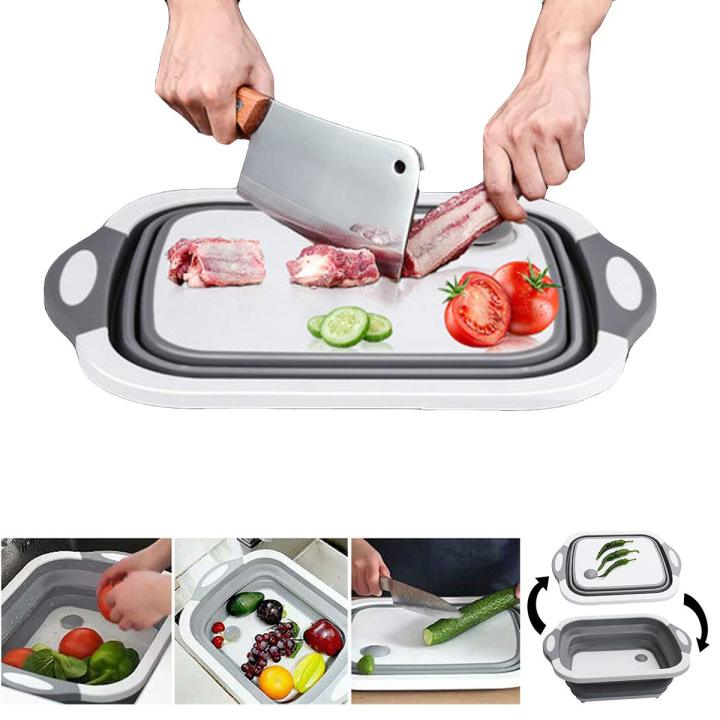 3 in 1 Portable Folding Cutting Board Kitchen - White | Daraz.com.bd