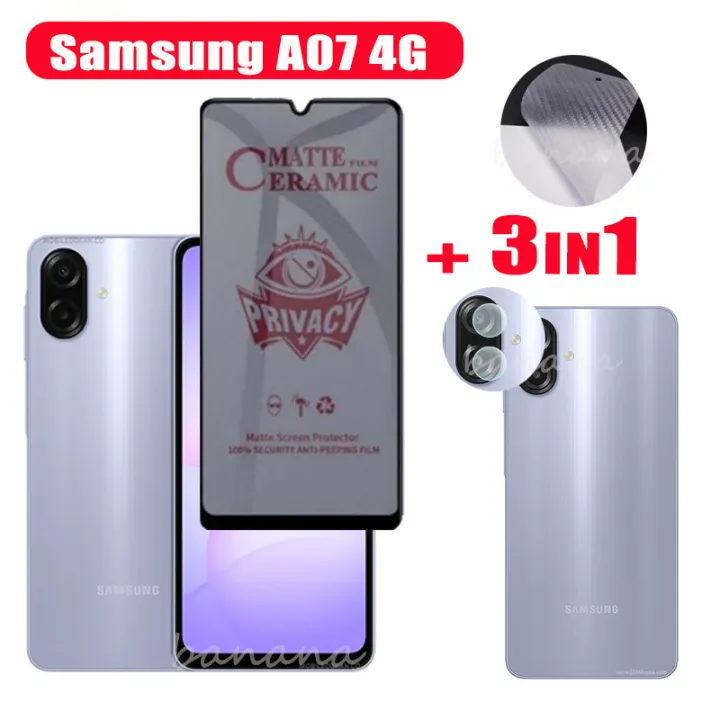 Samsung Galaxy A07 Privacy Tempered Glass For Samsung Galaxy A07 4G A06 A05 A17 A16 A15 A05S ...