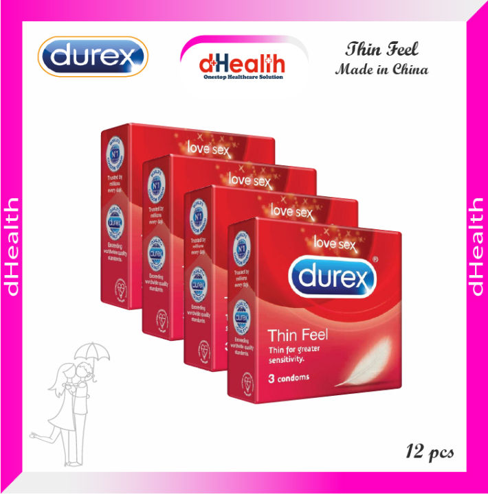 Durex Thin Feel Condom -4,s Combo Pack (3x4)=12pcs | Daraz.com.bd
