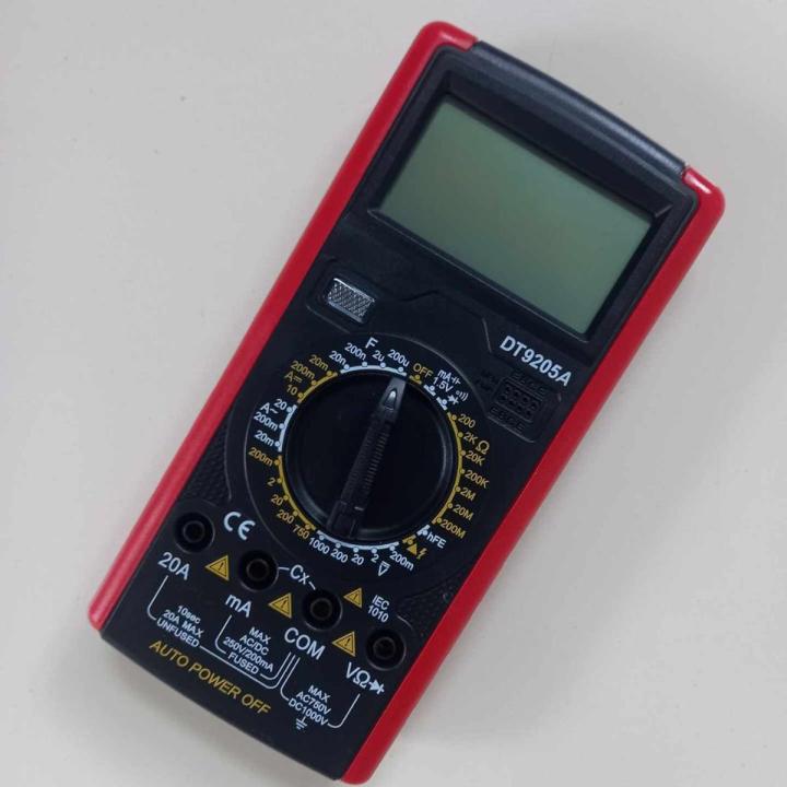DT9205A Multimeter 9205A Digital Multimeters Voltage Ampere Ohm Meter ...