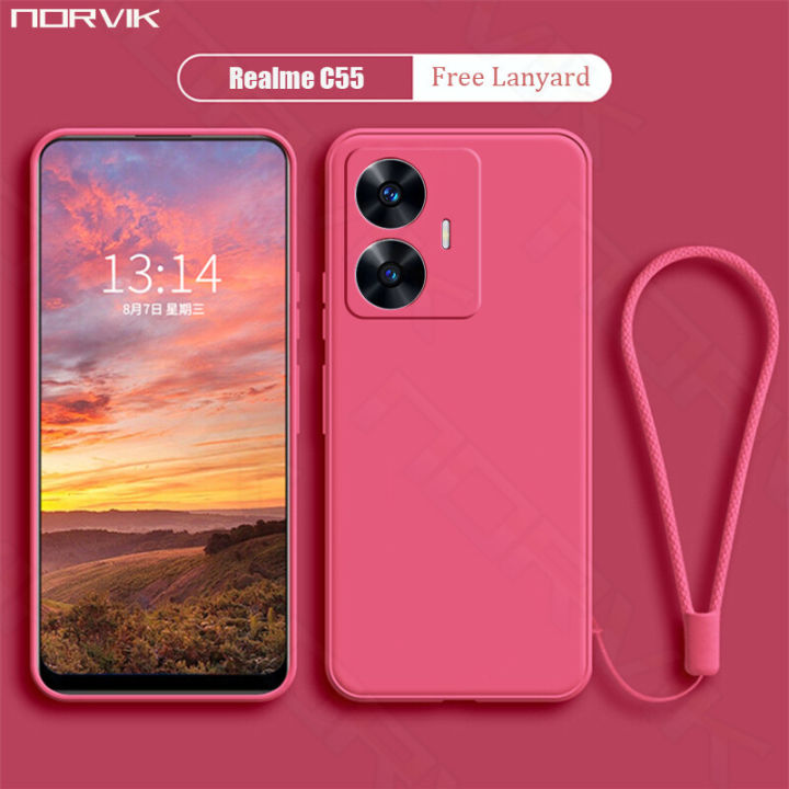 NORVIK Realme C55 / C55 NFC Phone Case Lens Protection Casing Solid ...