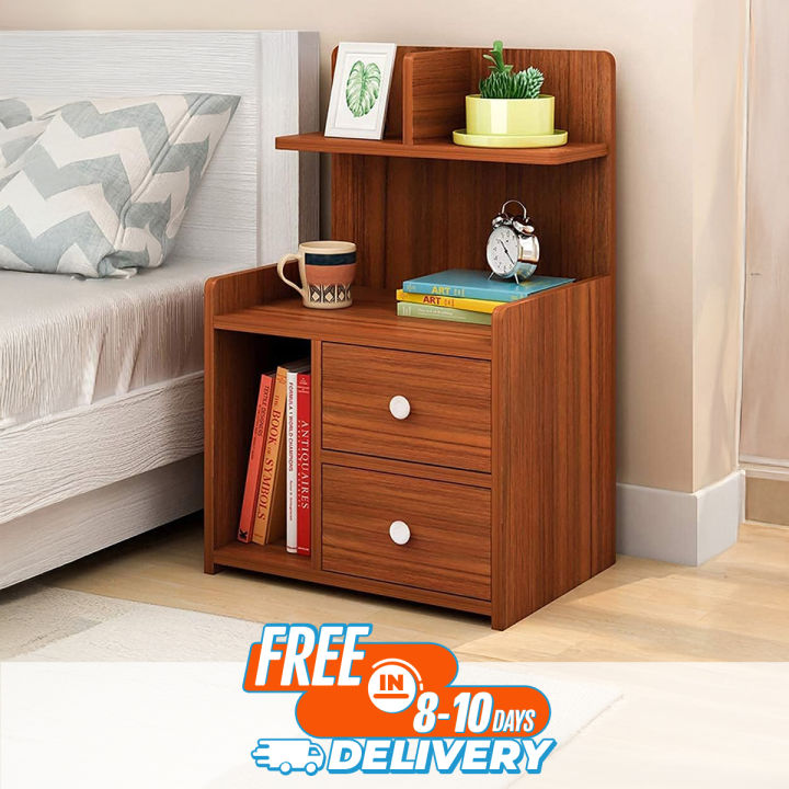 Bedside table Study Bedroom Locker Drawer Double Pumping Semple Thicken ...