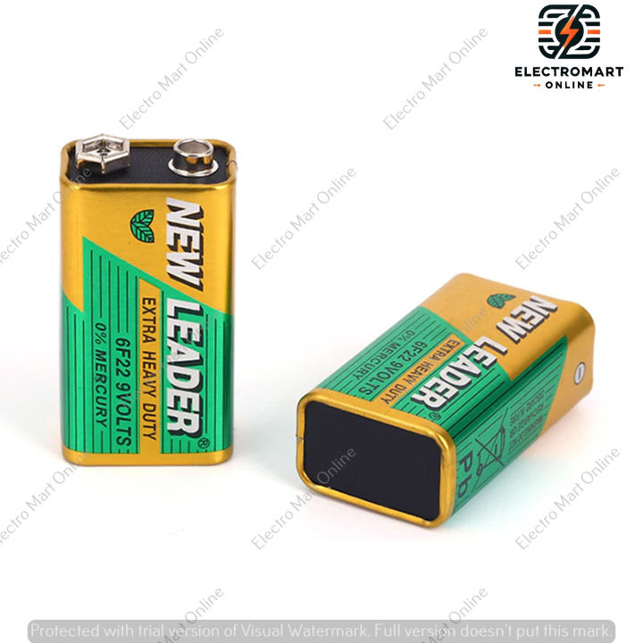 9V Battery DC 9V Non-Rechargeable Batteries 6F22 For Toy Car ...