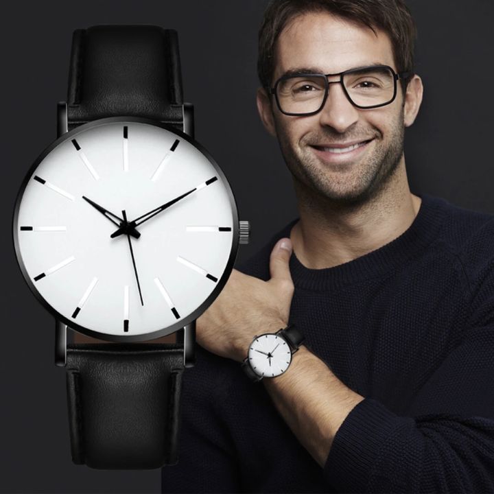 【3C VictoryEagle】Minimalist Ultra Thin Watches Simple Men Stainless ...