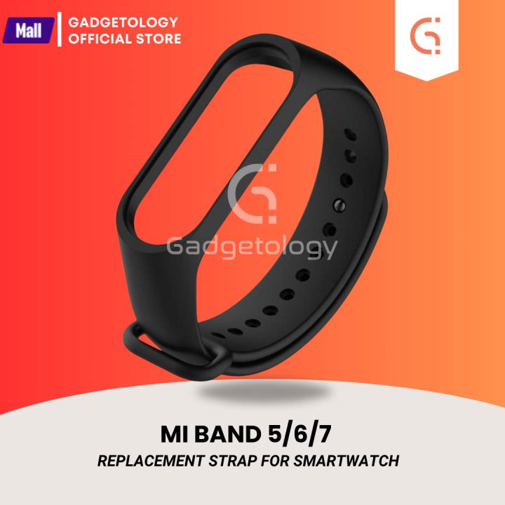 Mi Band 5/6/7 Replacement Silicone Wrist Strap For SmartWatch | Daraz ...
