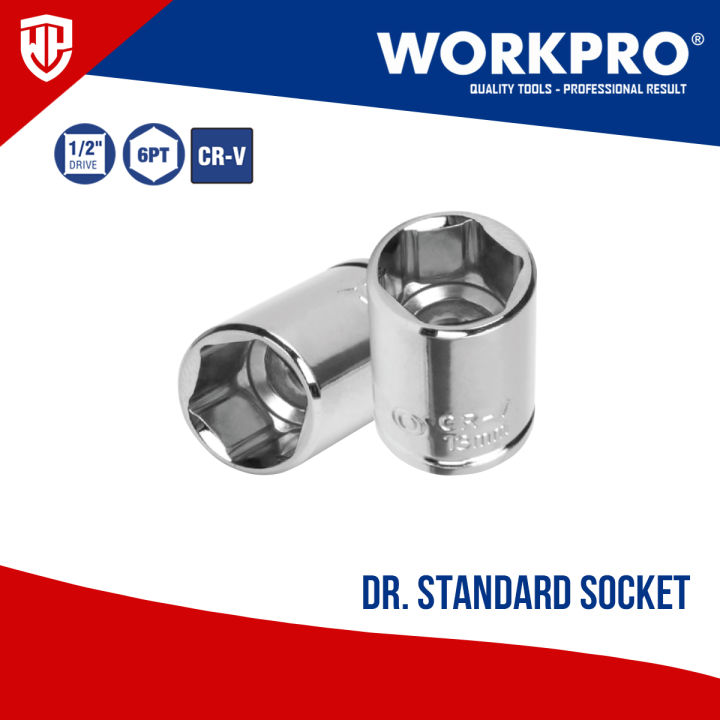 Workpro Socket 1/2" Drive Standard, 6pt | Daraz.com.bd