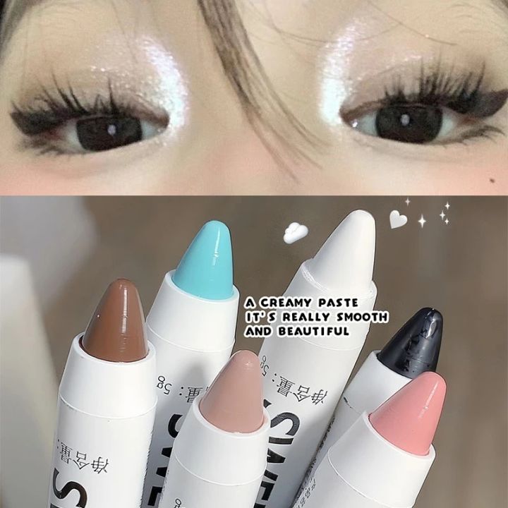 Matte White Lying Silkworm Highlighter Pen Eyes Corner Brightening ...