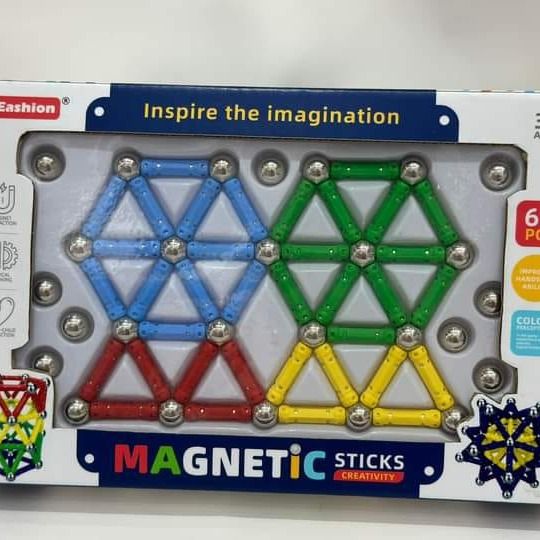 Magnetic Building Blocks for Kids - 36 Rods and 27 Balls Set/377 ...