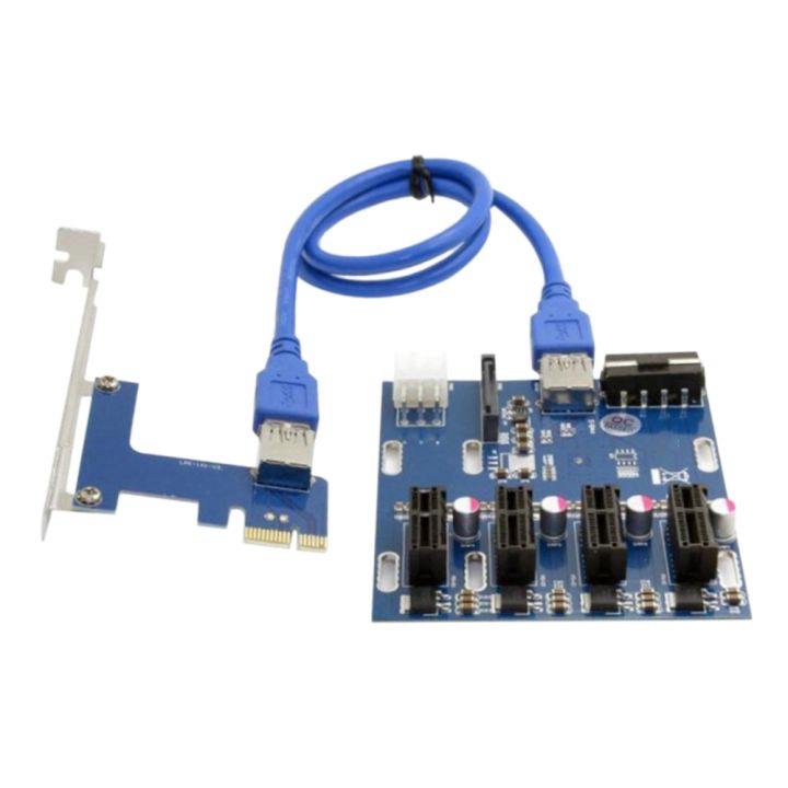 Add in Card PCI-E 1 to 4 PCI Express Riser Card PCIe Multiplier Card ...