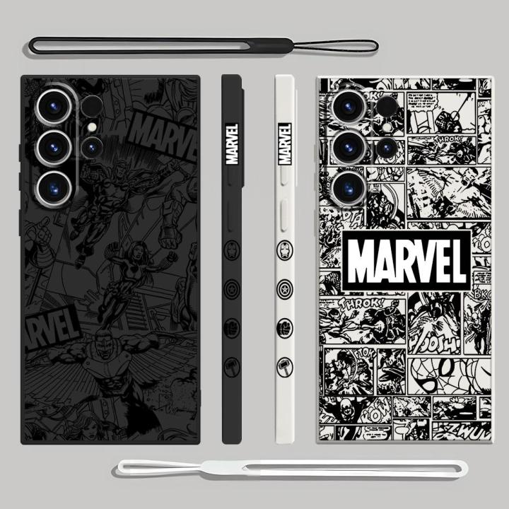 Marvel Logo Avengers Phone Case for Samsung Galaxy S24 Ultra S20 FE S22 ...