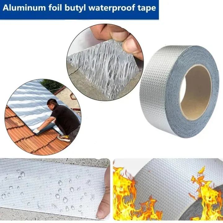 3M*5cm Super Waterproof Aluminum Foil Butyl Tape Aluminum Butyl Tape ...