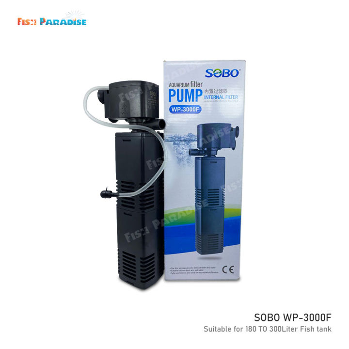 Aquarium Internal Filter Sobo WP-3000F- Suitable for 180 TO 300 Liter ...