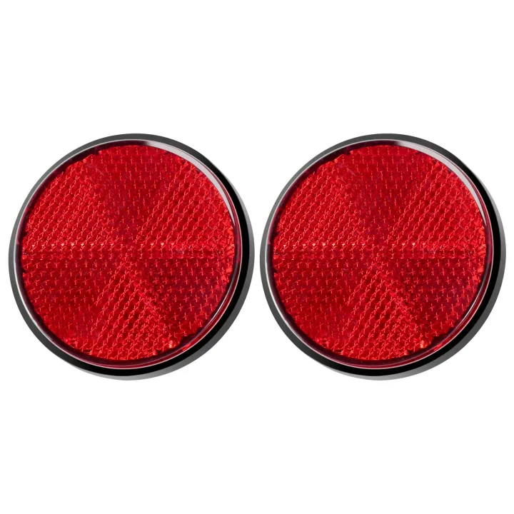 2pcs Round Red Reflector Universal For Motorcycle ATV 5.6*0.8cm | Daraz ...