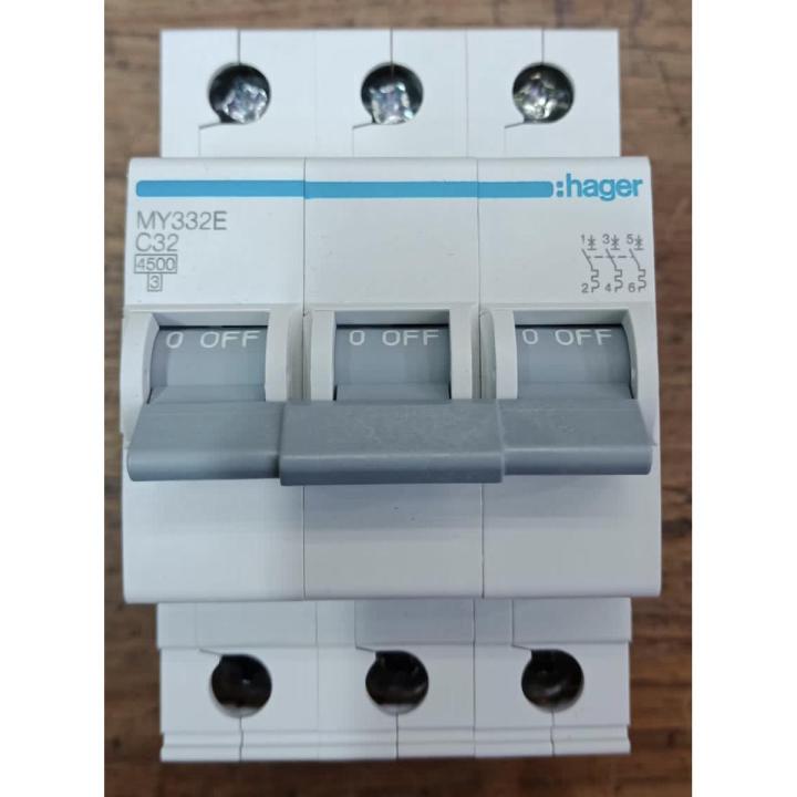 Hager 32A TP MCB, 3 Phase, Made by hager, International Brand, Franch ...
