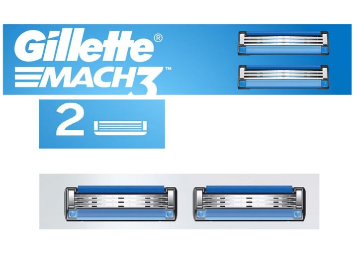 Gillette Mach 3 Manual Shaving Razor Blades - 2 pcs (Cartridge) | Daraz ...