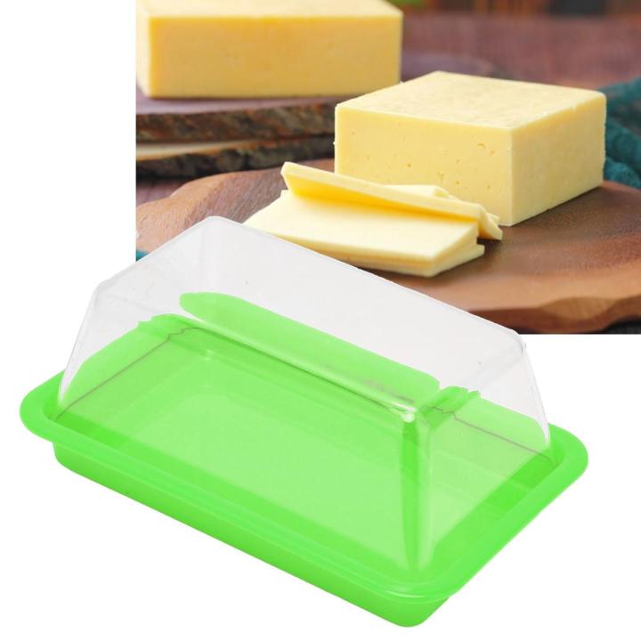 Quadrate Plastic Butter Storage Box Cutter Cheese Container with ...