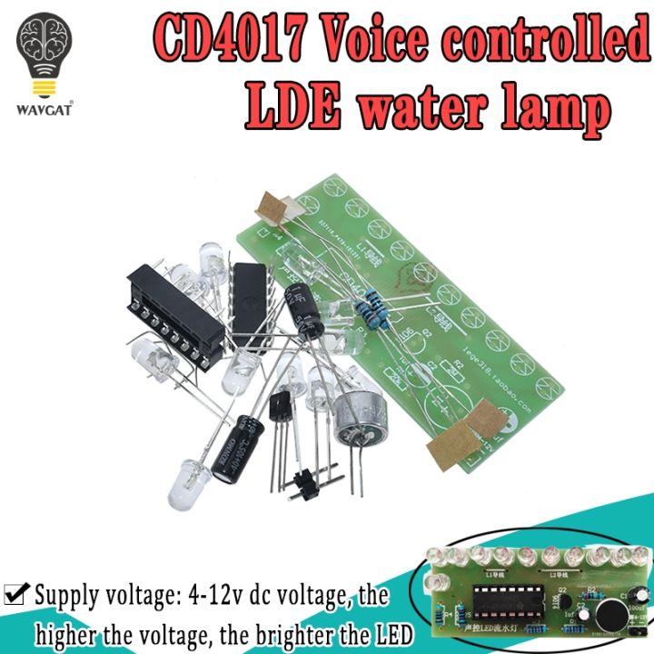 Voice activated LED Water Light Kit CD4017 Lantern Control Fun ...