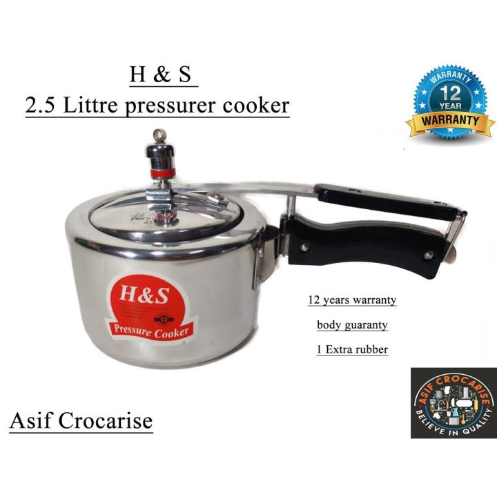 H&S Stainless Steel Pressure Cooker (Capacity-2.5L) | Daraz.com.bd