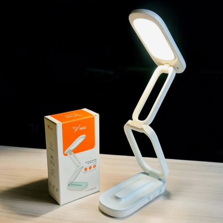 YAGE YG-T125 Rechargeable 3 Modes Portable LED Desk Lamp - Foldable 3 ...