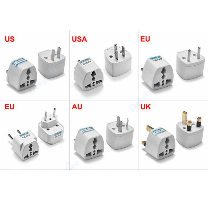 1pcs Eu Europe Plug Adapter Eu Uk To Travel Adapter Electrical Socket ...