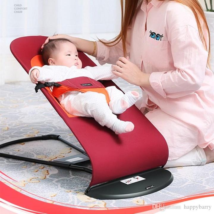Foldable Soft Newborn Baby Bouncing Chair Seat Safety Balanced Rocking ...
