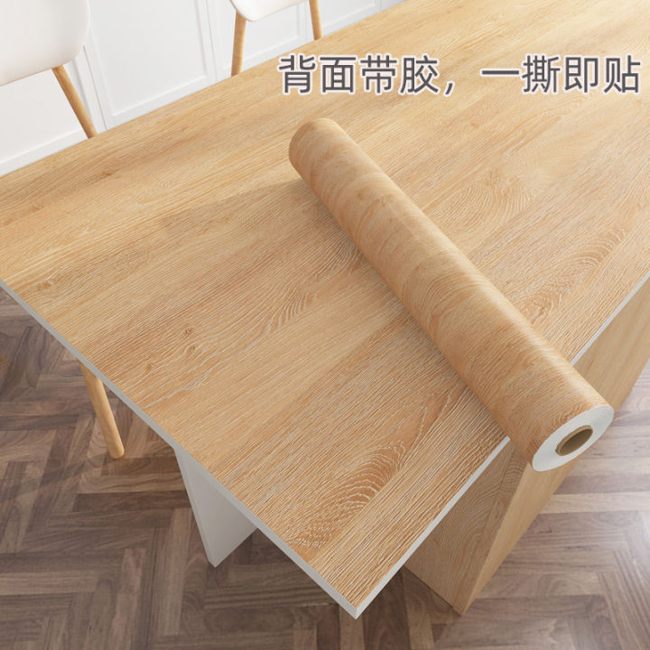 7M thickened desktop sticker self-adhesive wood color wood grain ...