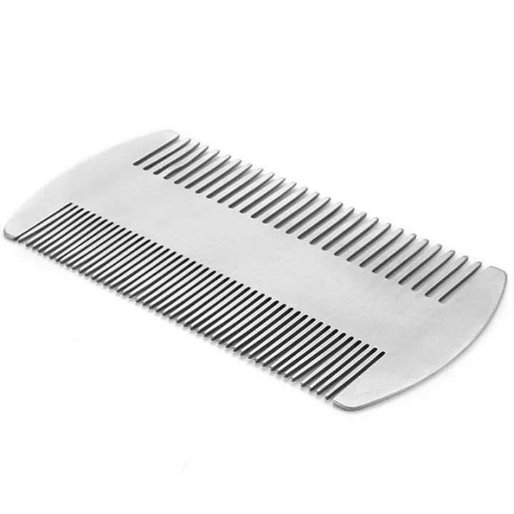 【3C VictoryEagle】Dual Action Stainless Steel Edc Card Size Comb Comb ...