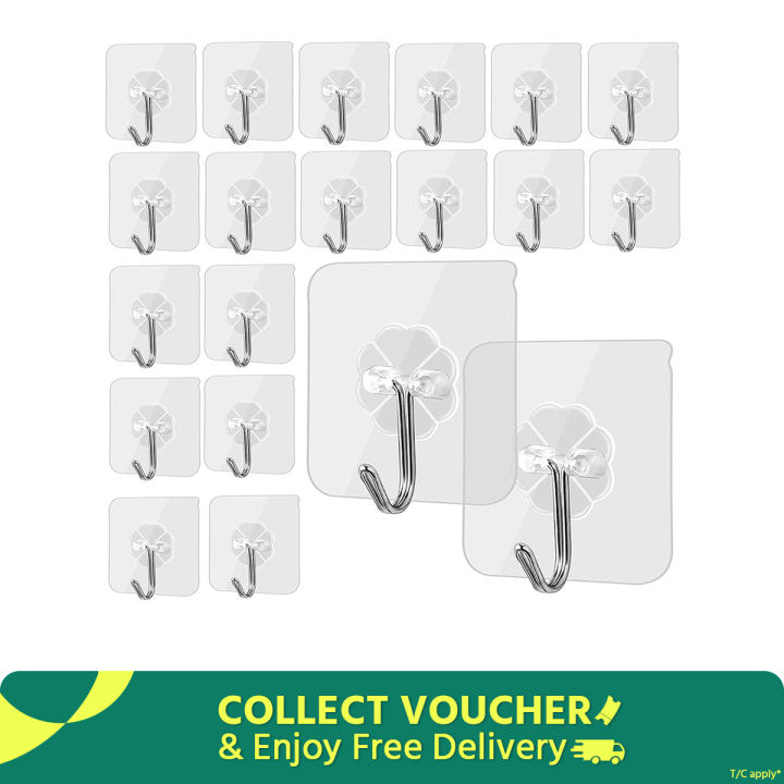 High quality strong adhesive wall hook-10 pcs | Daraz.com.bd
