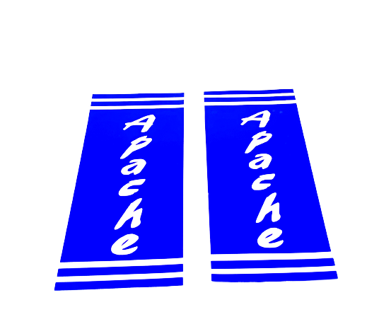 Motorcycle front Suspension fork sticker or apache bike front fork logo ...