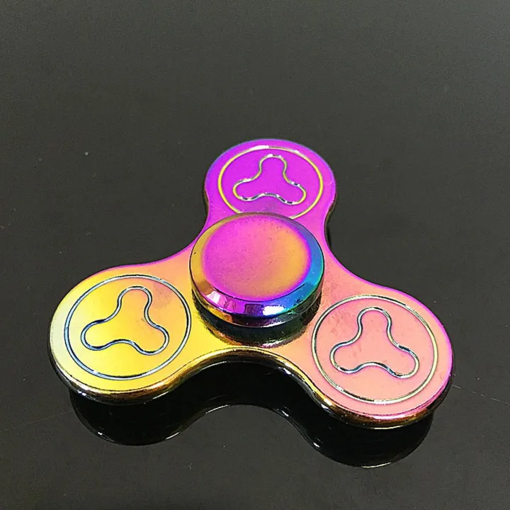 【happy one】Classic triple circle Fidget Spinner Metal Dragon Hand ...
