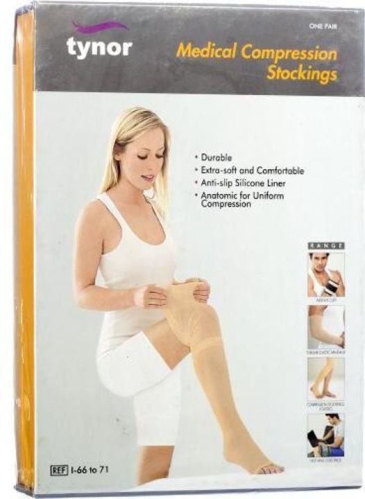 Tynor Medical Compression Stockings Thigh High | India (20-30) Class -2 ...