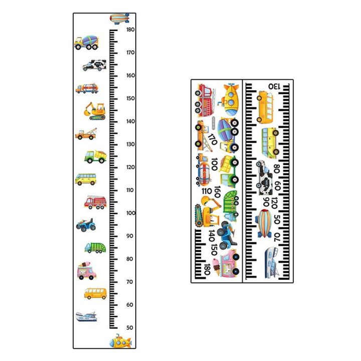 Growth Chart Waterproof Height Sticker Cartoon Removable Height ...
