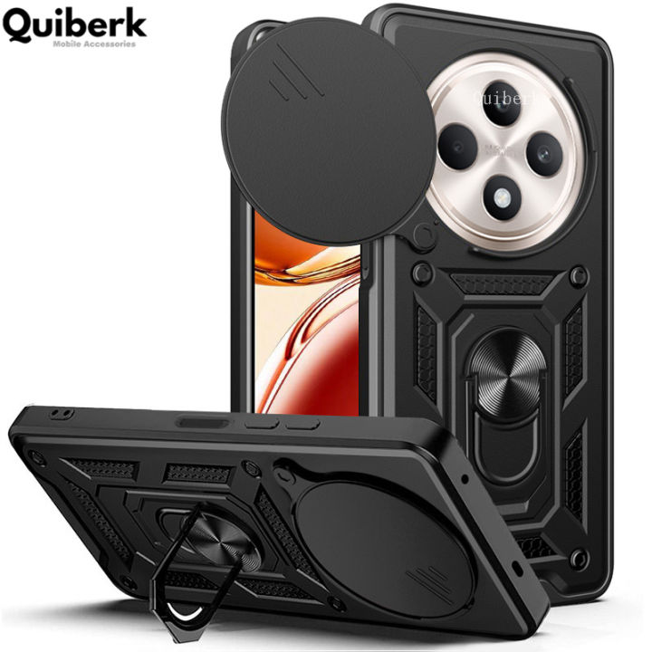 Quiberk for OPPO Reno12 F 4G 5G Phone Case Slide Camera Cover Magnetic ...