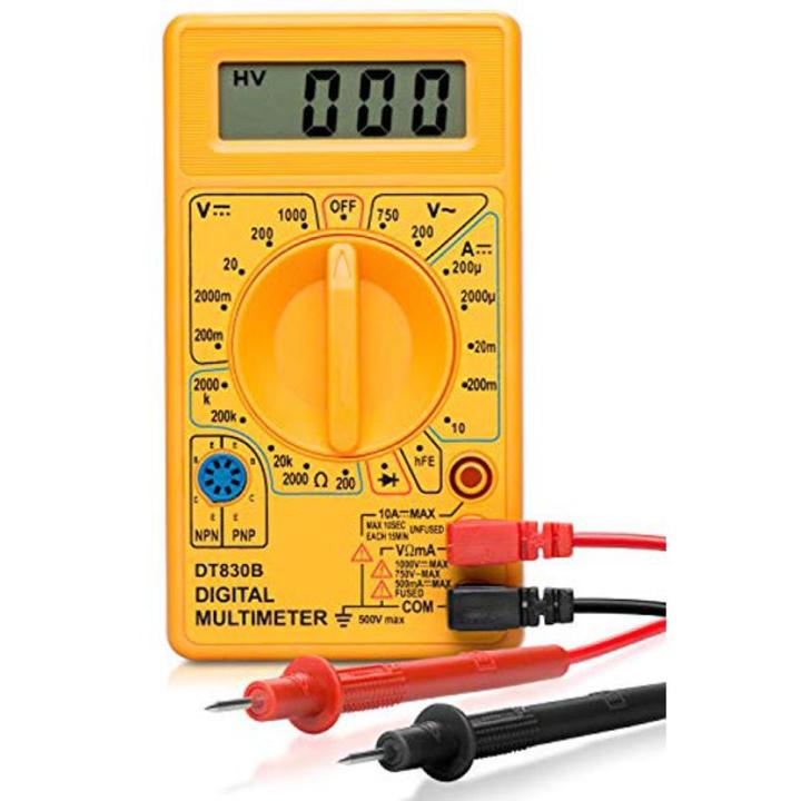 HILTEX 40508 Digital Multimeter | Diode and Transistor Tester | AC/DC ...