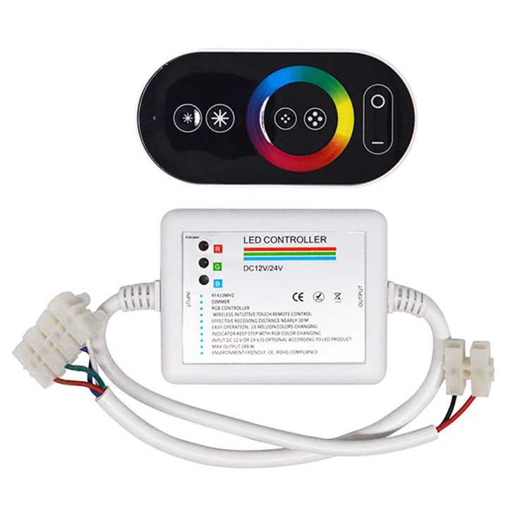 LED Controller DC12-24V Wireless Radio Frequency Colorful Press Remote ...