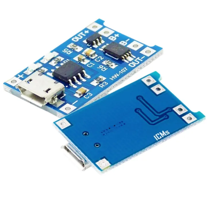 5Pcs- With Protection TP4056 Charging Module 5V 1A Micro USB With ...