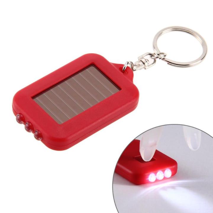 【Yibei Fairy Tale Toy City】Solar Panel Electric Torch Key Chain Multi ...