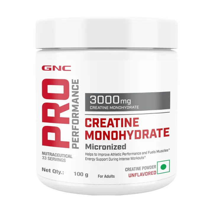 GNC Pro Performance Pure Micronized Creatine Monohydrate | 100 gm | 33 ...